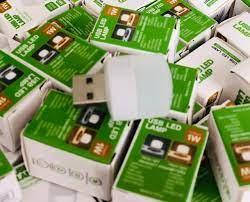 Упаковка 100шт ОПТ портативная светодиодная usb лампа 1w мини светильник подсветка ночник в ...