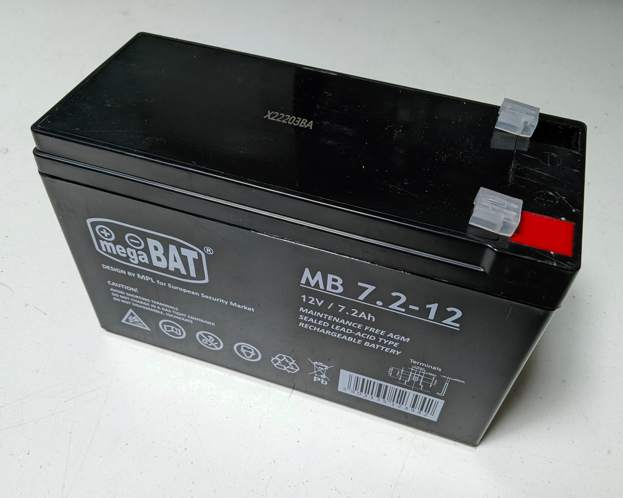 Аккумулятор AGM MegaBat 12V 7Ah VRLA (гелевый) для ИБП (UPS ...