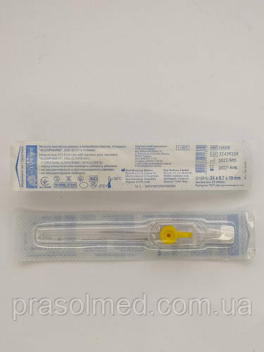 Купить Катетер (канюля) внутривенный 24G (0.7x19 мм) с инъекционным ...