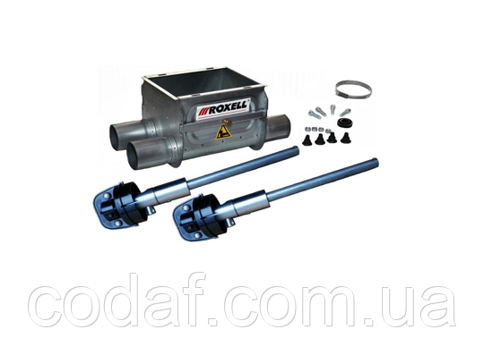 Сдвоенный поддон оцинкованный для трубы 75 мм в сборе. ROXELL: 03103868 ...