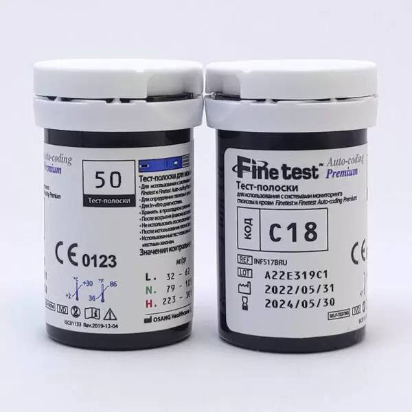Купить Тест-полоски Finetest Premium 100 - 5000 штук, цена 29280 ...