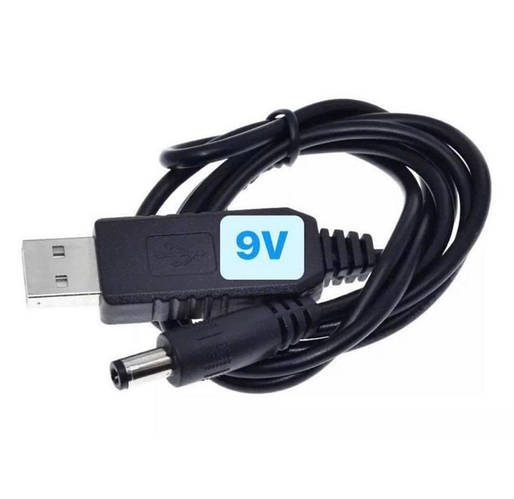Кабель USB-DC для роутера 9V, питание от PowerBank, преобразователь 5V ...