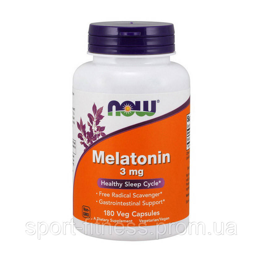 Мелатонин NOW Melatonin 3 Мг, 180 Капсул — Купить Недорого на Bigl.ua ...