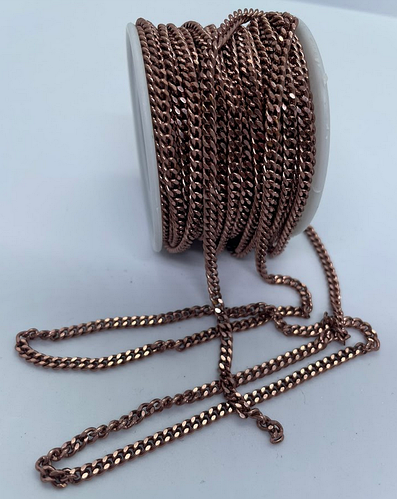 Купить Цепь декоративная металлическая TEEX 3 мм Медная, цена 34.69 ...