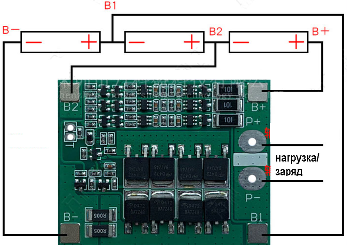 BMS GNE -3S/12,6V 25А c балансом, цена 130 грн — Prom.ua (ID#1717600110)