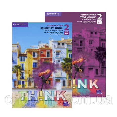 Комплект Think Second Edition 2 Student's Book with eBook + Workbook (Учебник + тетрадь) Новое ...