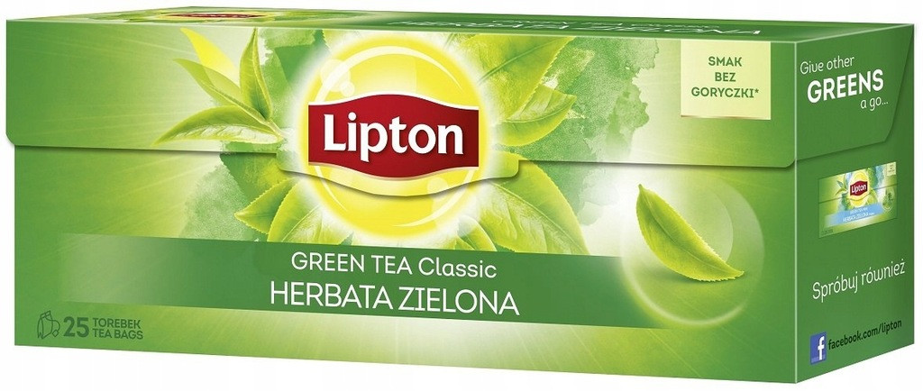 Чай Lipton Green Classic 25 пакетиків (ID#1738112166), цена: 83 ...