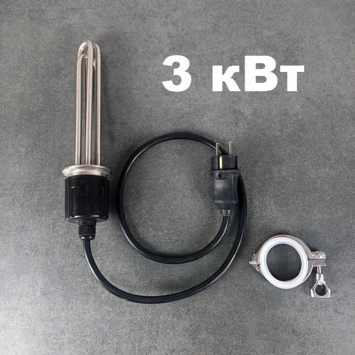 2"/3кВт ТЭН с кабелем и вилкой от производителя "Хмель - Мастер"