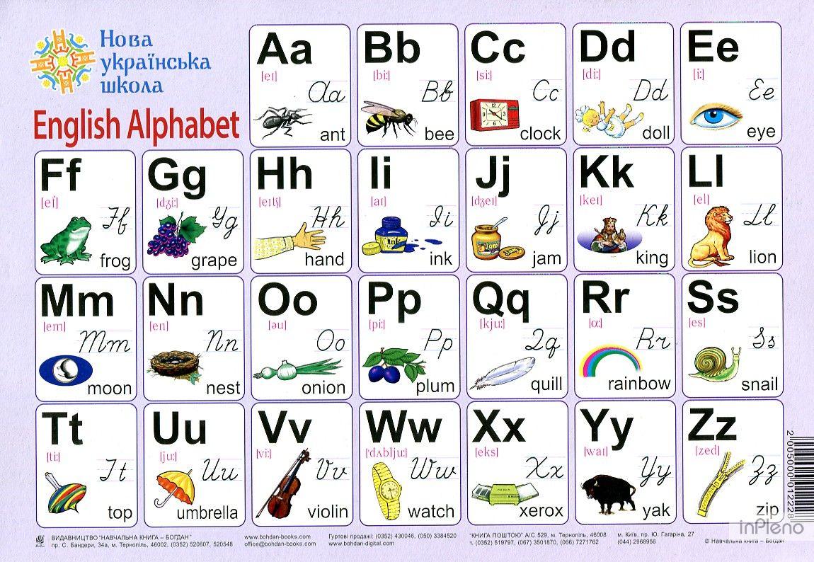 Дидактичний Матеріал English Alphabet А4 НУШ — Купити Недорого на Bigl Ua 1738681268