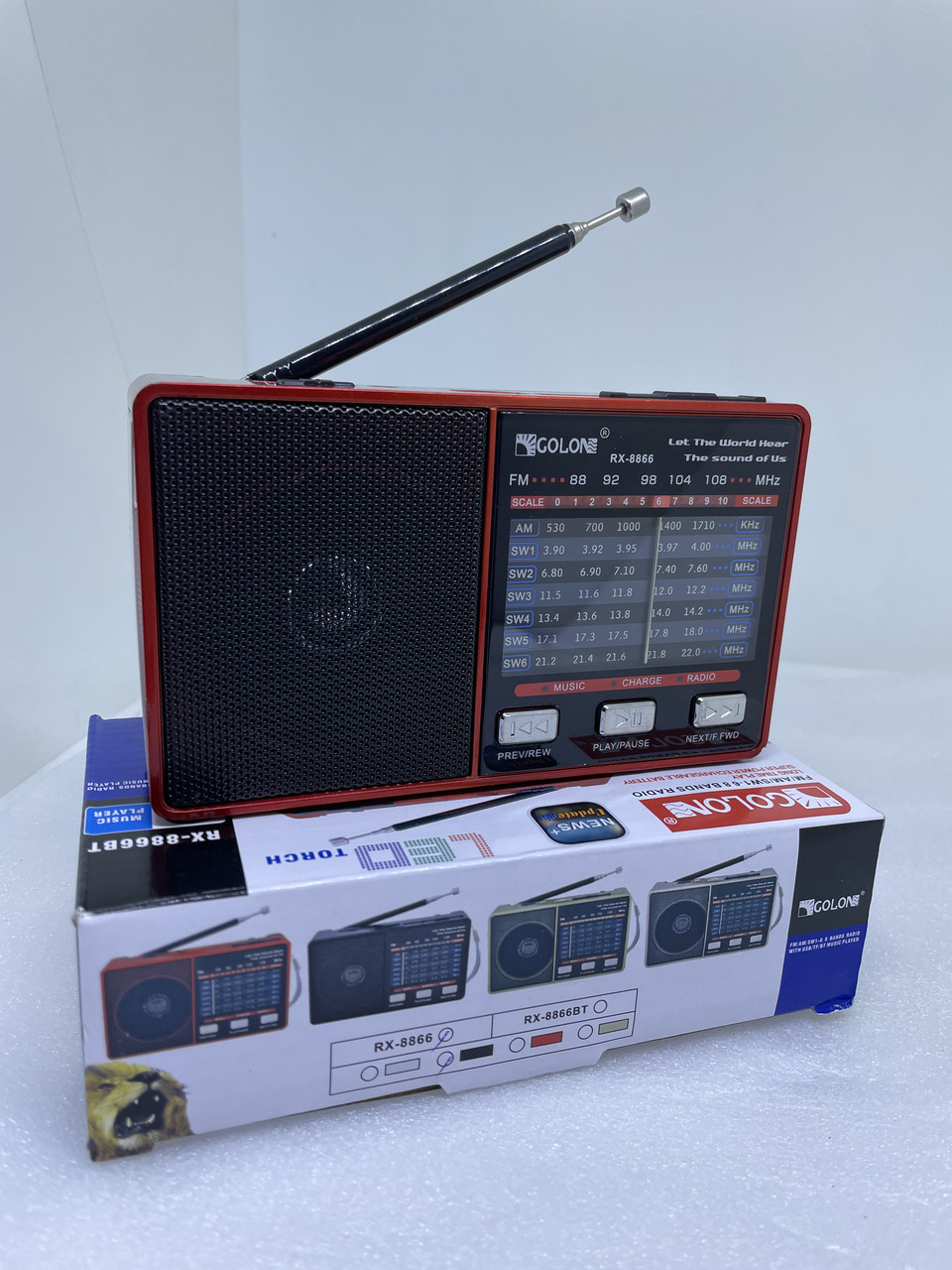 Радиоприемник GOLON RX-8866 с Аккумулятором — Купить Недорого на Bigl ...