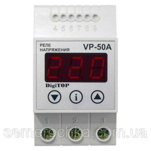 DigiTOP VP-50 Реле напряжения, реле защиты и контроля от перенапряжения ...