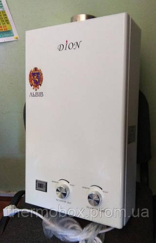 Купить Колонка газовая Dion JSD 10 D TURBO + труба колено, цена 7600 ₴ — Prom.ua (ID#27830480)