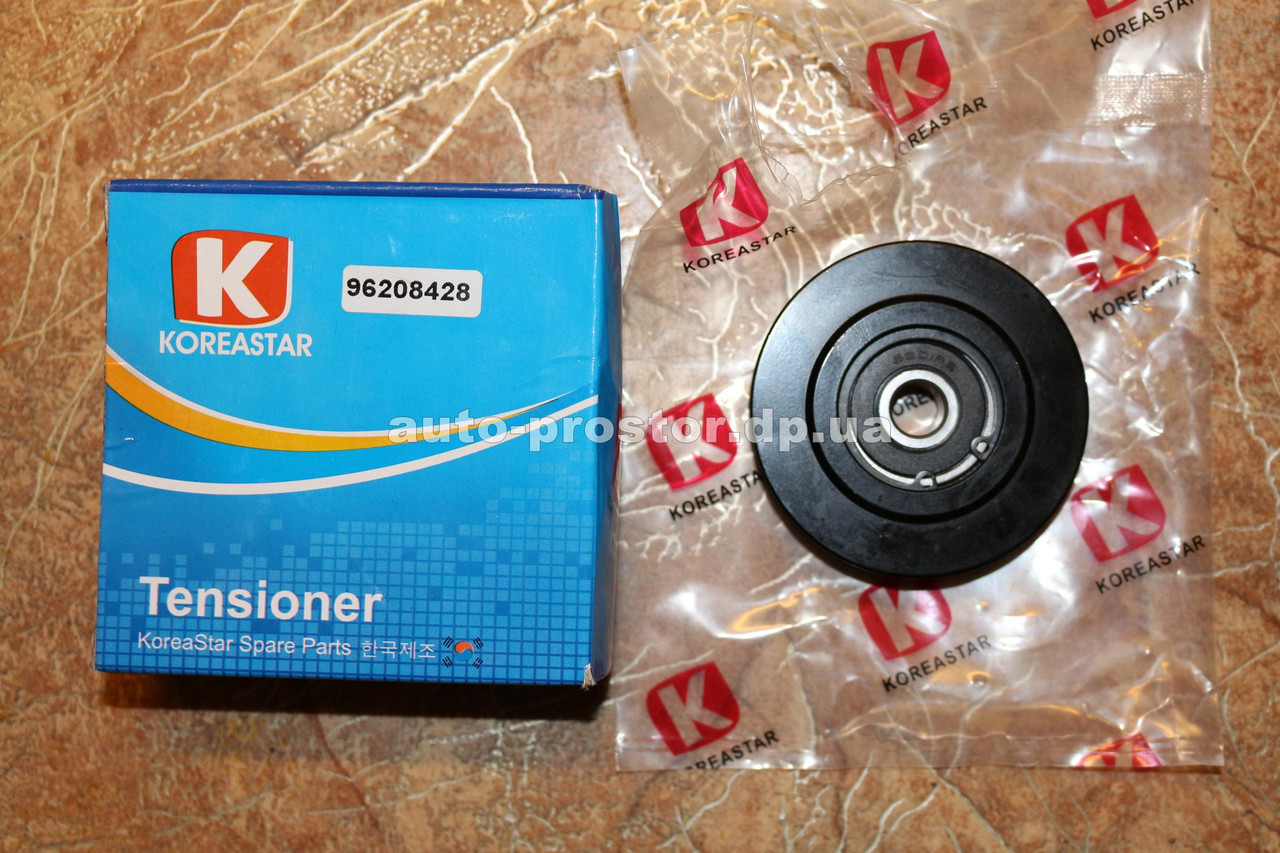 Ролик кондиционера Ланос со стопором (не заклепки) (KOREASTAR) 96208428 ...