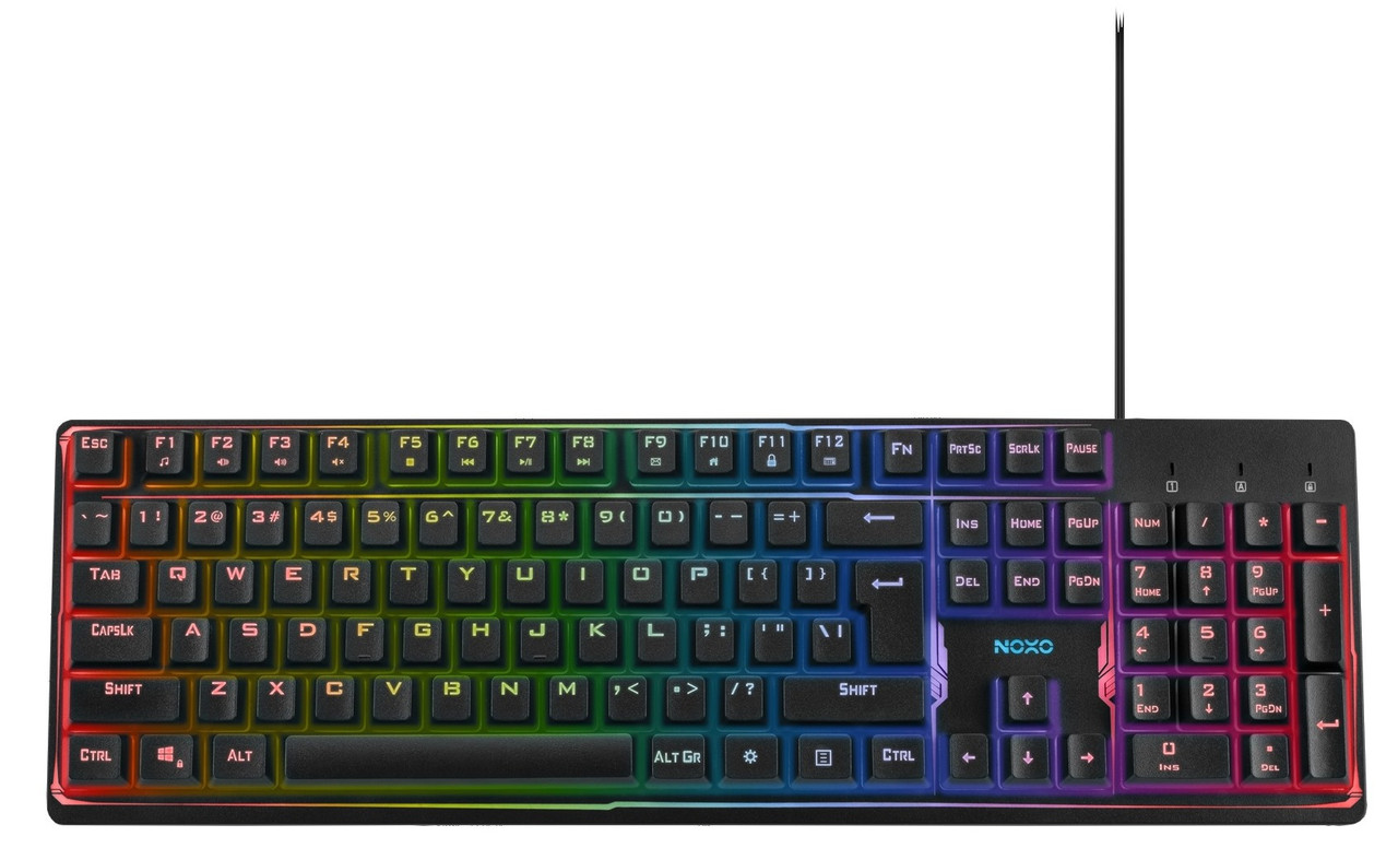 Клавіатура Noxo Fusionlight Gaming keyboard, Black (4770070882047 ...