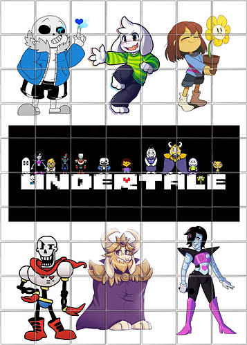 Купить Картинка на торт - Undertale, цена 50 ₴ — Prom.ua (ID#1739447051)
