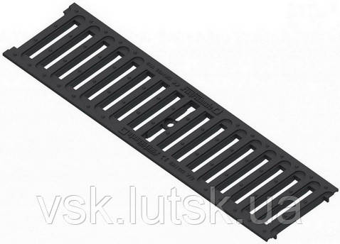 Решітка водоприймальна PolyMax Basic РВ-10.14.50-ПП пластикова щілинна 208019, ціна 103.20 грн ...