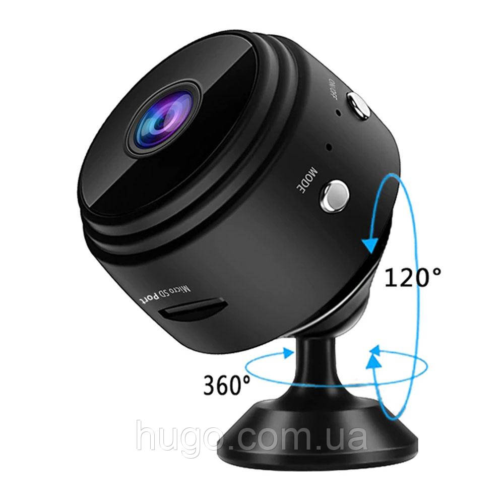 Беспроводная мини камера IP с WiFi и датчиком движения FullHD 1080, A9 ...