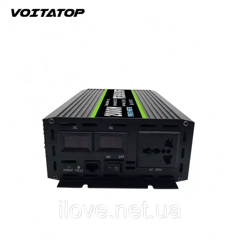 Инвертор VOITA VT-2000W 1000/2000 Вт с Правильной Чистой Синусоидой 12 ...