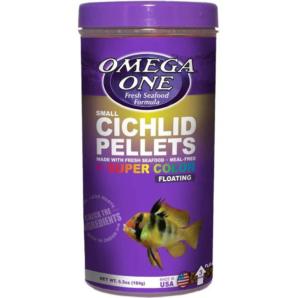 Купити Omega One Cichlid Pellets floating S (184g), ціна 450 грн - Prom.ua (ID# 1739909119)
