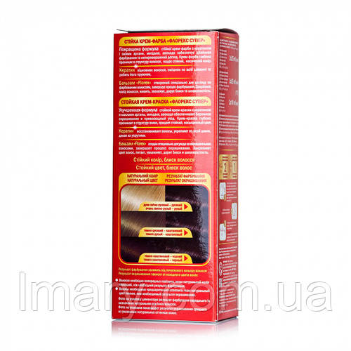 Купить Стойкая крем-краска для волос Supermash Florex Super 3.5 ...