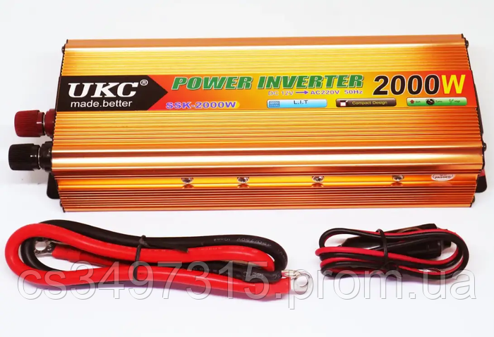 Преобразователь напряжения инвертор Inverter I-Power SSK UKC 12V-220V 2000W, цена 3750 грн ...