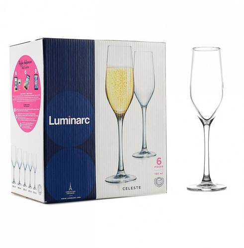 Купить Набор бокалов Luminarc Celeste для шампанского 160 мл 6 шт ...