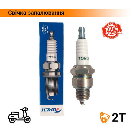 Свеча зажигания 2T TORCH E5TC для скутеров оригинал, цена 75 грн — Prom ...