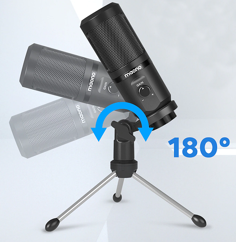 Микрофон конденсаторный USB Maono AU-PM461TR для блогера ...