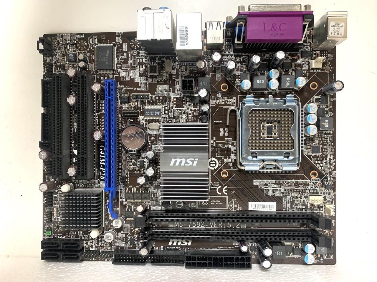 Материнская плата MSI G41M-P28 (s775, Intel G41, PCI-Ex16, 2 x DDR3 ...