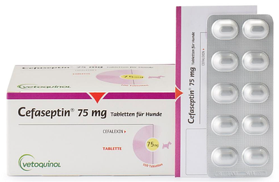 Цефасептин (Cefaseptin) 750 мг №6 таблеток 1т/50 кг (для лечения собак ...