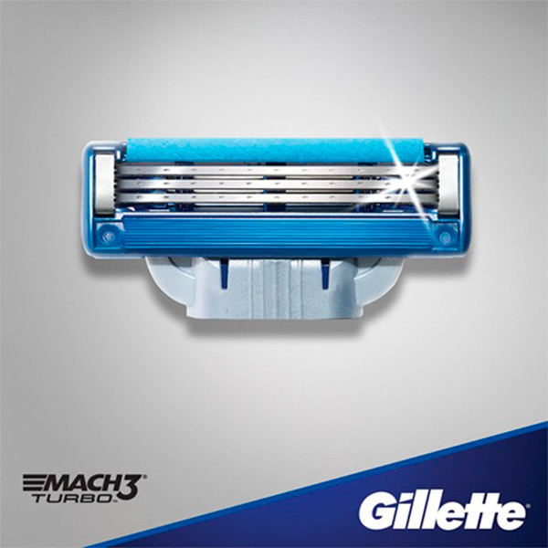 Gillette Mach3 Turbo 8шт. ОРИГИНАЛ (джилет мак 3 турбо) кассеты лезвия ...