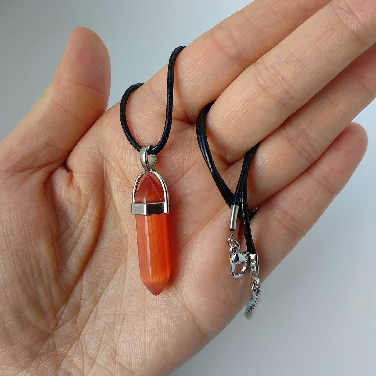 Кулон Кошачий Глаз Шестигранник Маятник Натуральный Камень — Купить ...