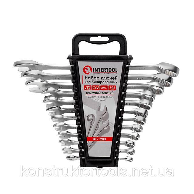 Набор ключей комбинированных 12 ед. INTERTOOL HT-1203 (ID#1656569621), цена: 399 ₴, купить на ...
