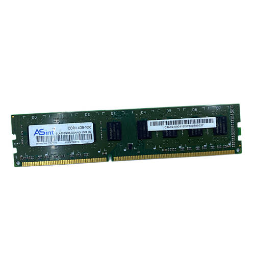 Оперативна пам'ять ASint DDR3 4Gb 1600MHz (SLA302G08-GGNNG 1309 HJ) Б/У ...