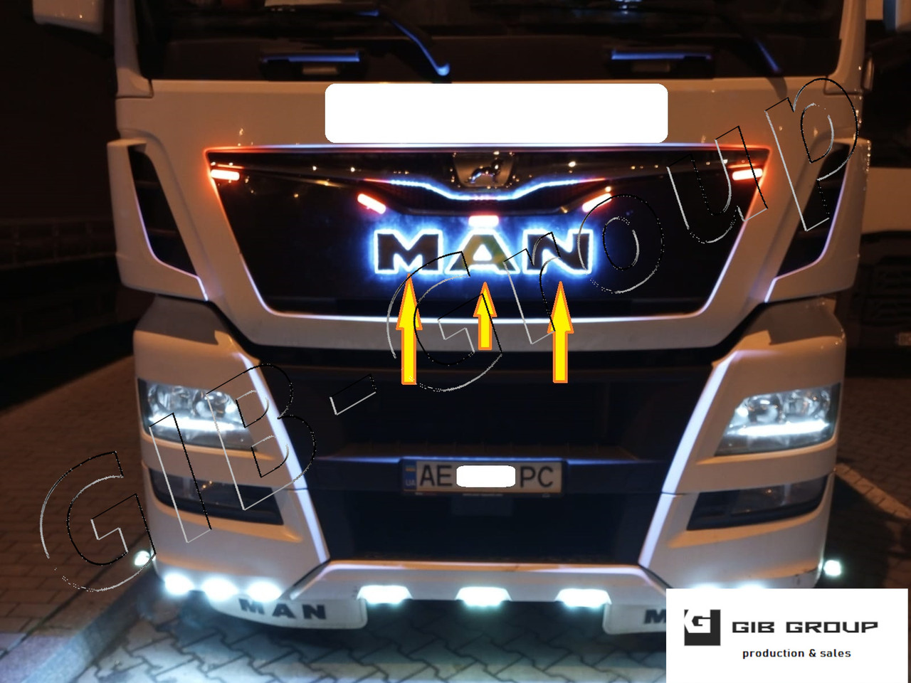 LED літери для MAN Tgx євро 5/6 *Розмір: 123 мм, ціна 2600 грн — Prom ...