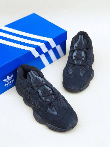 Купить Мужские кроссовки Adidas YEEZY Boost 500 Black черные Адидас Изи ...
