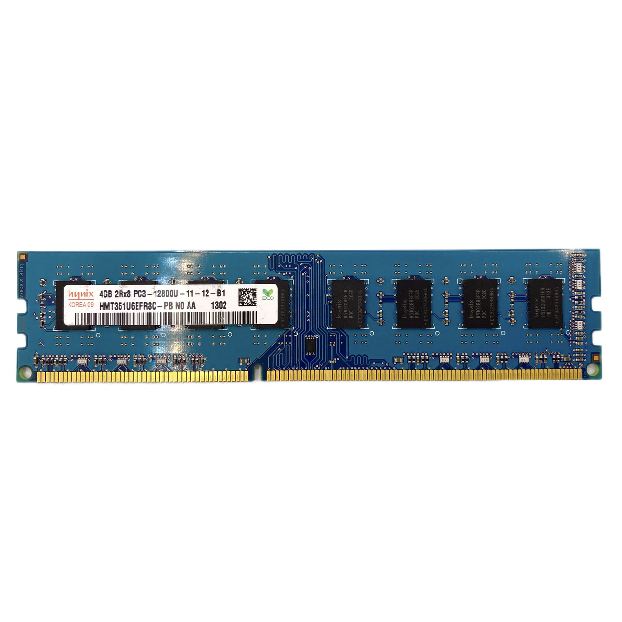 Оперативна пам'ять Hynix DDR3 DIMM 4Gb DDR3 1600MHz PC3-12800 2R8 CL11 (HMT351U6EFR8C-PB) Б/У ...