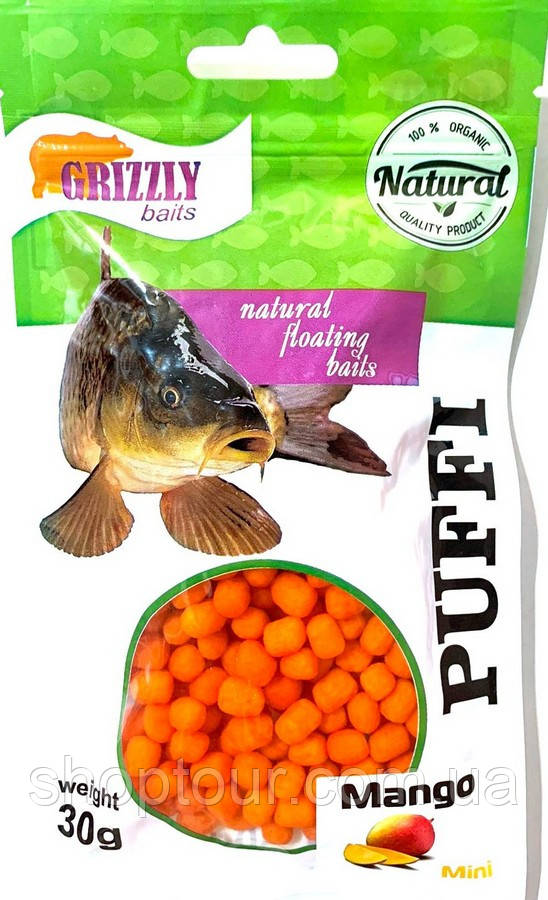 Воздушное тесто для рыбалки GRIZZLY (Гризли), 30г., мини Манго (ID ...