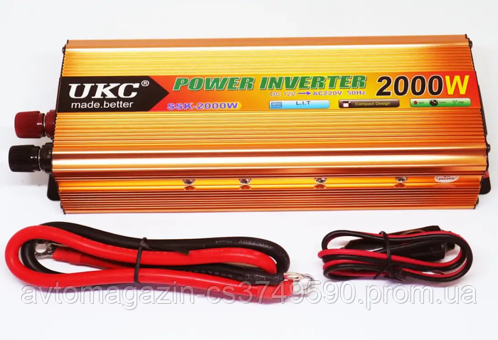 Купить Преобразователь напряжения инвертор Inverter I-Power SSK UKC 12V-220V 2000W, цена 4000 ...