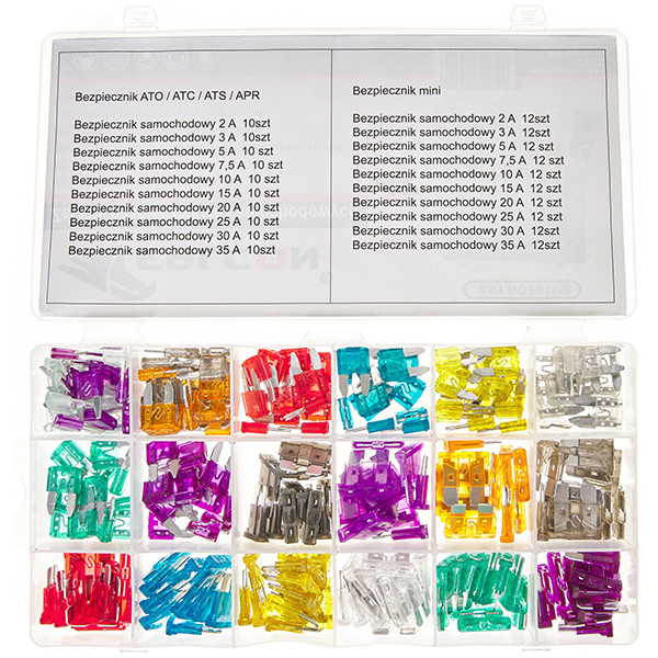 Комплект Предохранителей Автомобильных MINI MAXI 220 Шт. Falcon F01158 ...