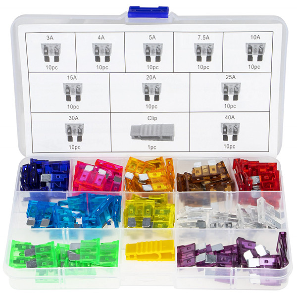 Комплект Предохранителей Автомобильных 3A-40A в Ассортименте 101 Шт ...