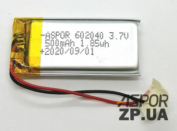 Купить Аккумулятор универсальный 6*20*40mm 500 mAh/602040 (9000109 ...