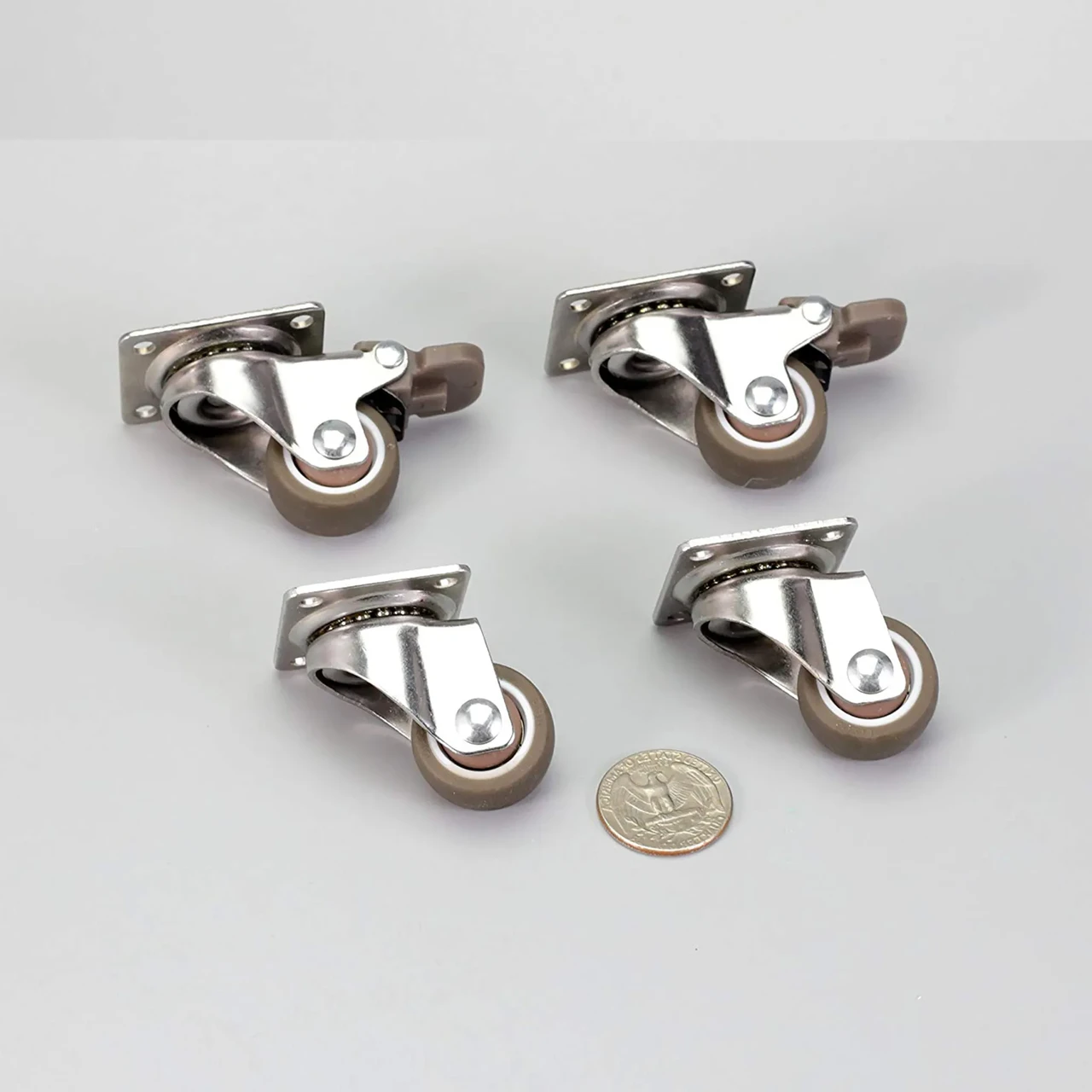 4 маленьких колеса для мебели + винты 25 мм 40 кг набор транспортных ...