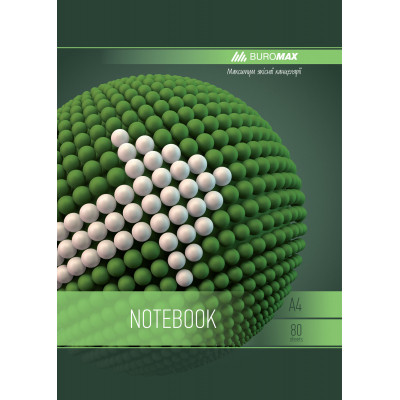 Тетрадь Buromax Sphere A4 80 Листов, Клетка Зеленый (BM.24452101-04 ...