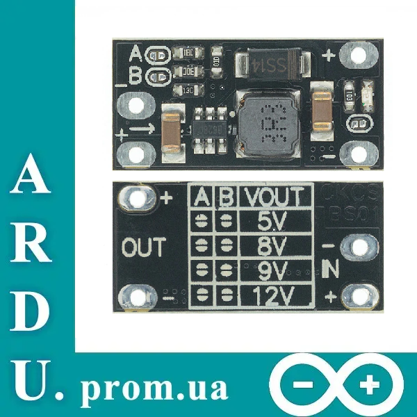 Мініпідвищувальний DC-DC перетворювач напруги CKCS BS01 5V/8V/9V/12V ...