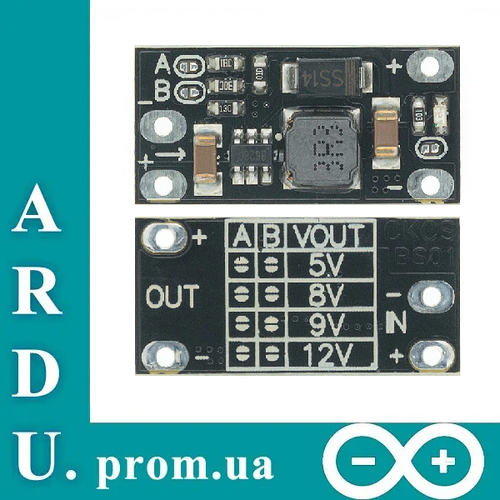 Мініпідвищувальний DC-DC перетворювач напруги CKCS BS01 5V/8V/9V/12V ...