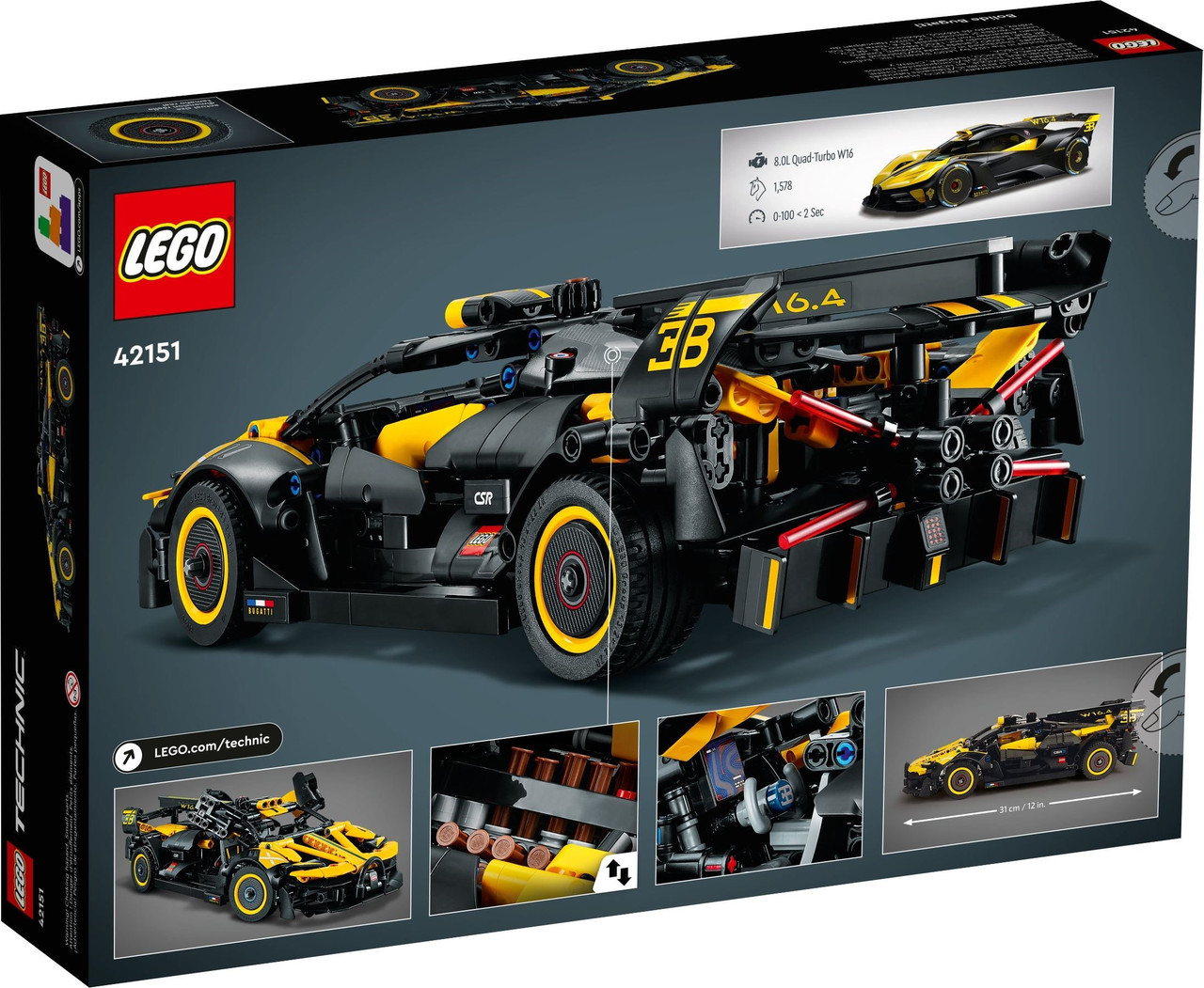 Конструктор Лего Технік Бугатті болід машина Lego Technic Bugatti ...