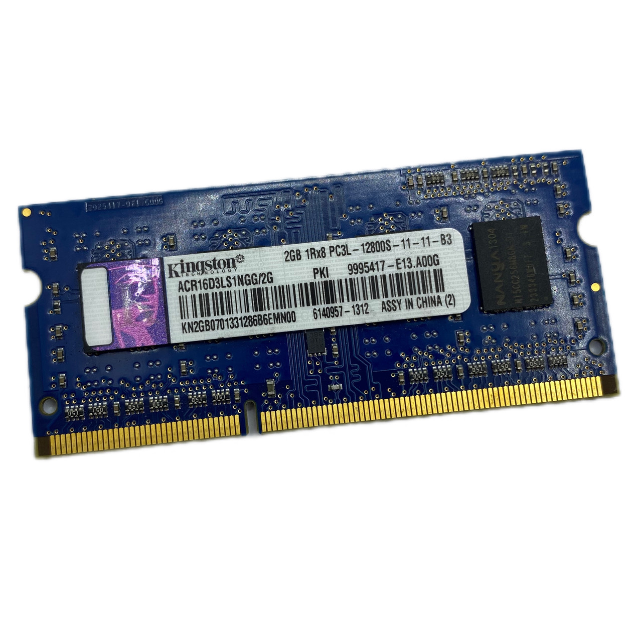Оперативна память для ноутбука Sodimm Kingston Ddr3l 2gb 1600mhz Pc3l