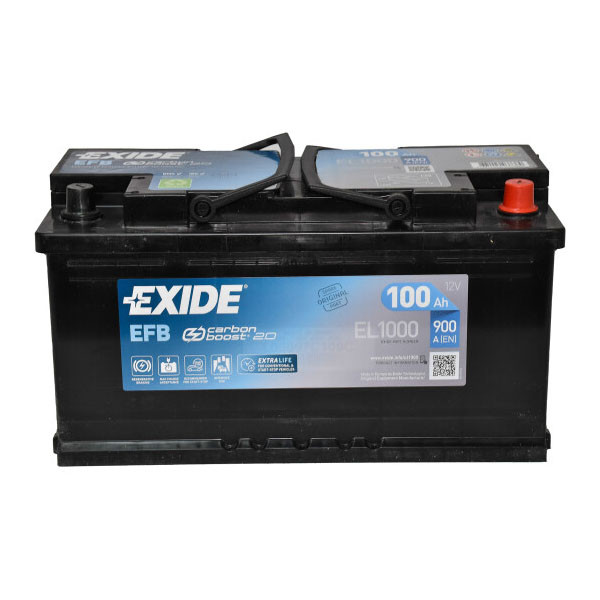 Аккумулятор 100Ah-12v Exide EFB (353х175х190),R,EN900, цена 7340 грн ...