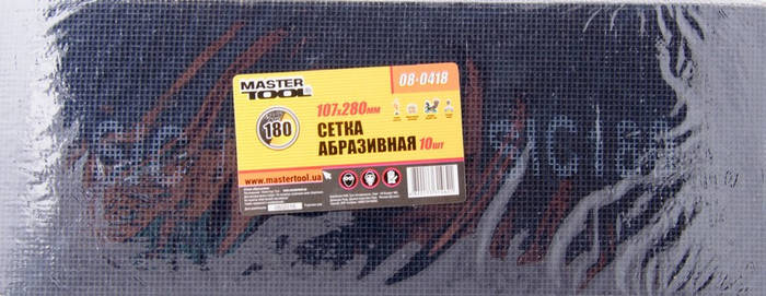 Купити Сітка абразивна Mastertool №180 107*280мм, ціна 8 грн - Prom.ua (ID# 1743105867)